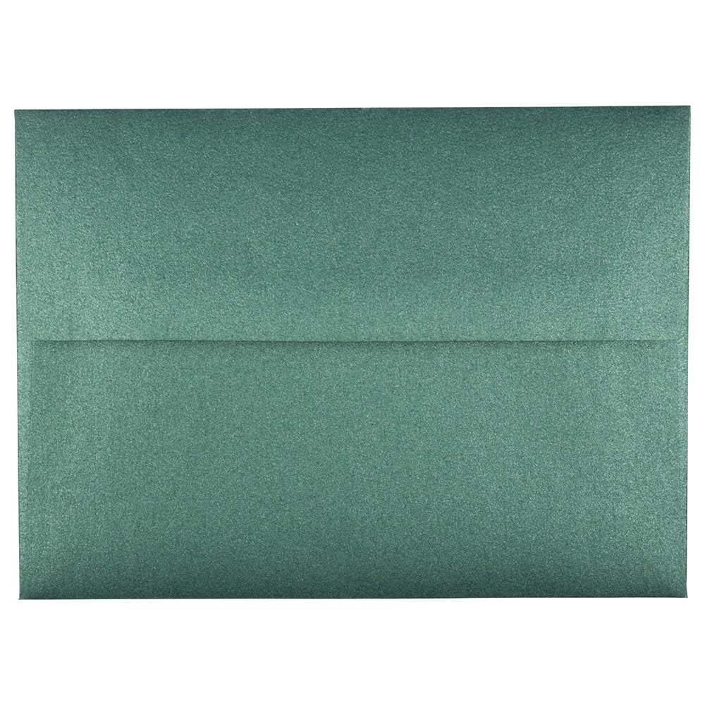 JAM Paper & Envelope A9 Metallic Invitation Envelopes, 5 3/4 x 8 3/4, Emerald Stardream, Bulk ...
