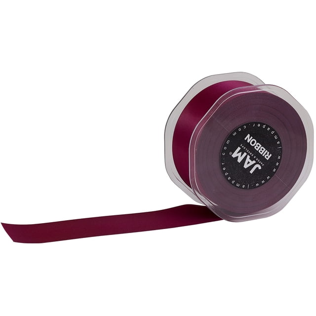 JAM Paper Burgundy Red Ribbon, 1 1/2in x 25yd, 1 Pack - Walmart.com
