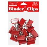 JAM Paper Colorful Medium Binder Clips, Red, 1 1/4 in,15/Pack - Walmart.com