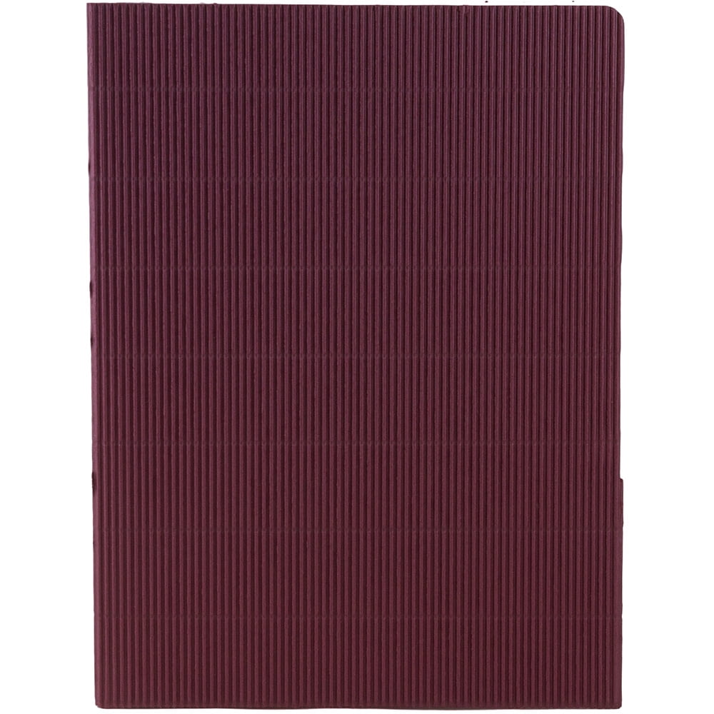 JAM Paper Corrugated Fluted Folders, Burgundy Red, Sold Individually ...