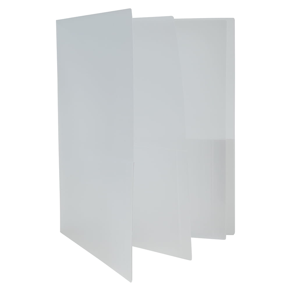 JAM Paper & Envelope Heavy Duty Plastic Multi Pocket Folders, 6 Pocket ...