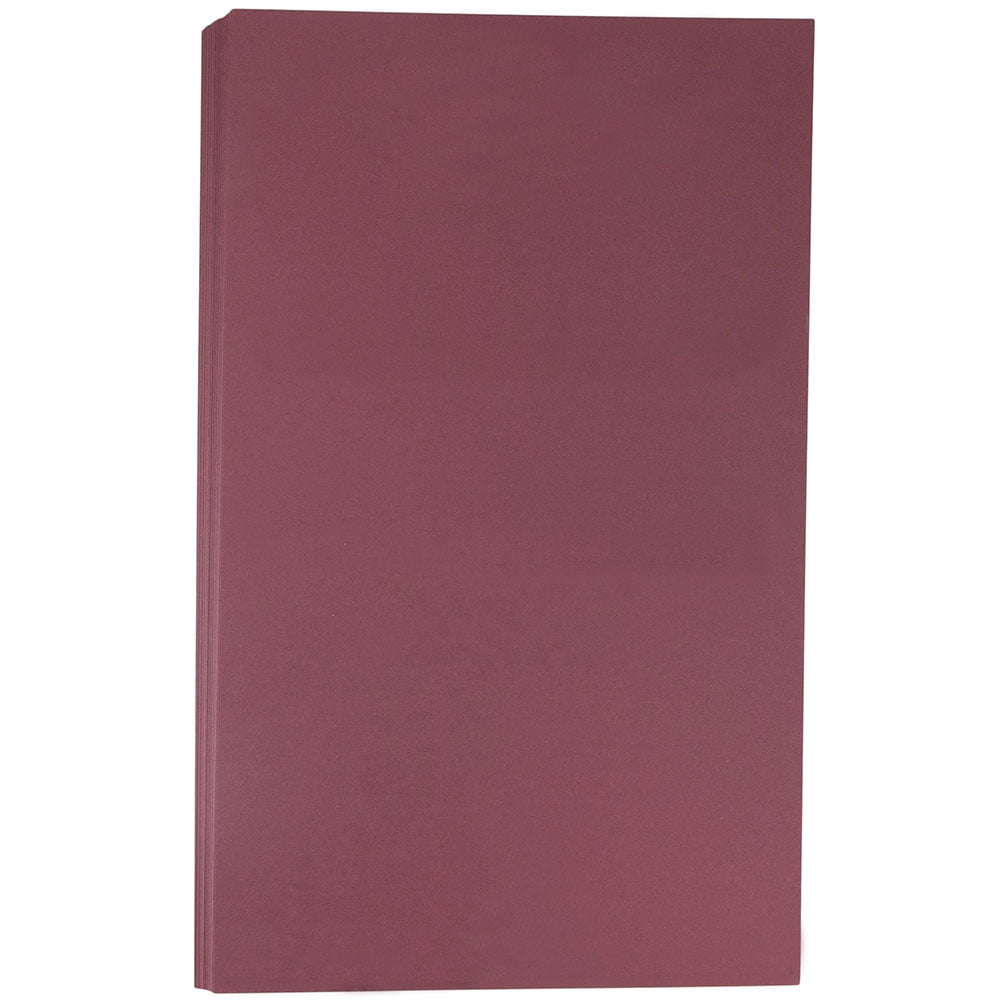 JAM Paper & Envelope Legal Cardstock, 8.5 x 14, 80lb Burgundy Red, 50 ...