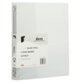JAM Paper & Envelope Plastic 3/4 inch Binders, Clear, 3 Small Metal Rings, 1/Pack - Walmart.com