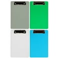 JAM Paper Small Plastic Clipboards with Low Profile Metal Clip, 6 x 9 ...