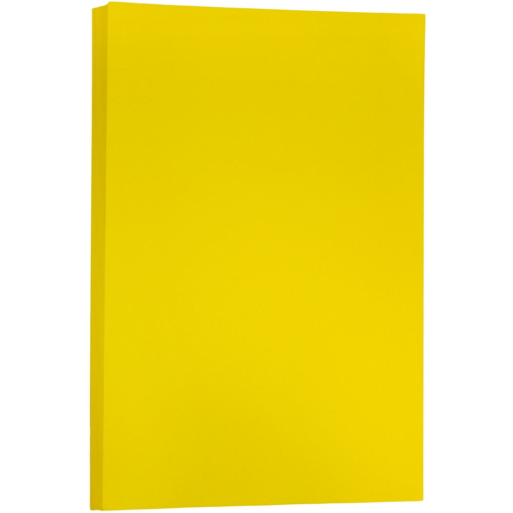 JAM Paper & Envelope Tabloid Paper, 11 x 17, 24lb Yellow, 100/Pack ...
