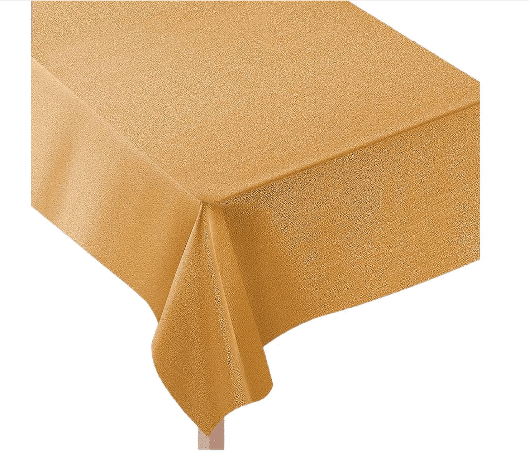 JAM Paper Fabric Table Cover, Long 60 x 104 Inch, 1/Pack, Metallic Gold ...