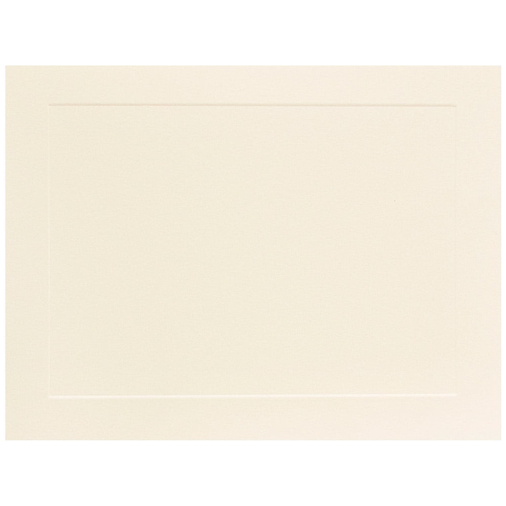 JAM Paper Flat Note Cards, 5 1/8 x 7, Ivory Panel, 50/Pack - Walmart.com