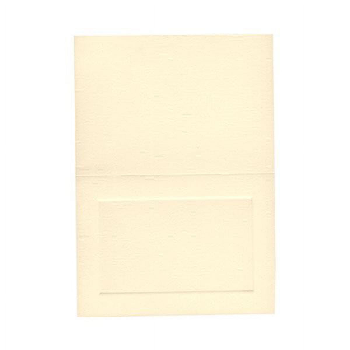 JAM Paper Foldover Cards, 3 1/2 x 4 7/8, 500/Pack, Ivory Linen Panel ...