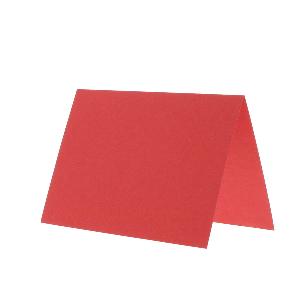 JAM Paper Foldover Cards, 3 1/2 x 4 7/8, Red Linen, 100/Pack - Walmart.com