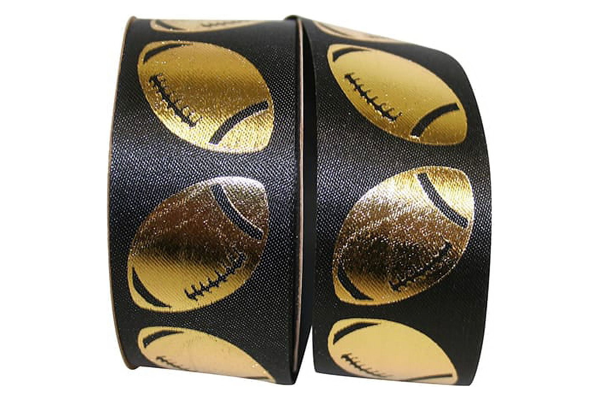JAM Paper Football Goal, Black & Gold, 1.4ines x 25yds, 1/Pack ...