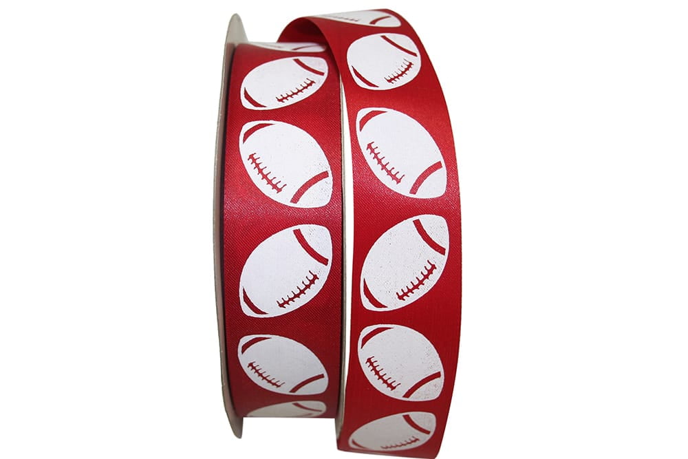 JAM Paper, Football Goal, Red & White, 1.4 Inches x 100 Yards, 1/Pack ...