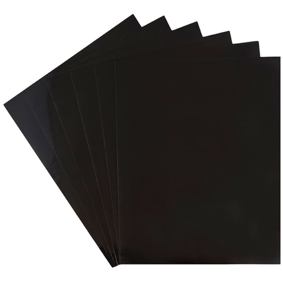 JAM Paper Glossy Two Pocket Folders, Black, 6 per Pack - Walmart.com