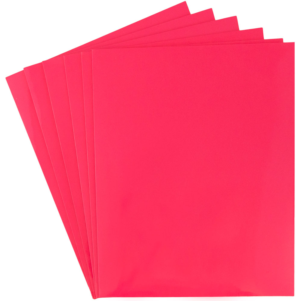 JAM Heavy Duty Plastic Two Pocket Presentation Folders, Fuchsia Pink, 6 ...