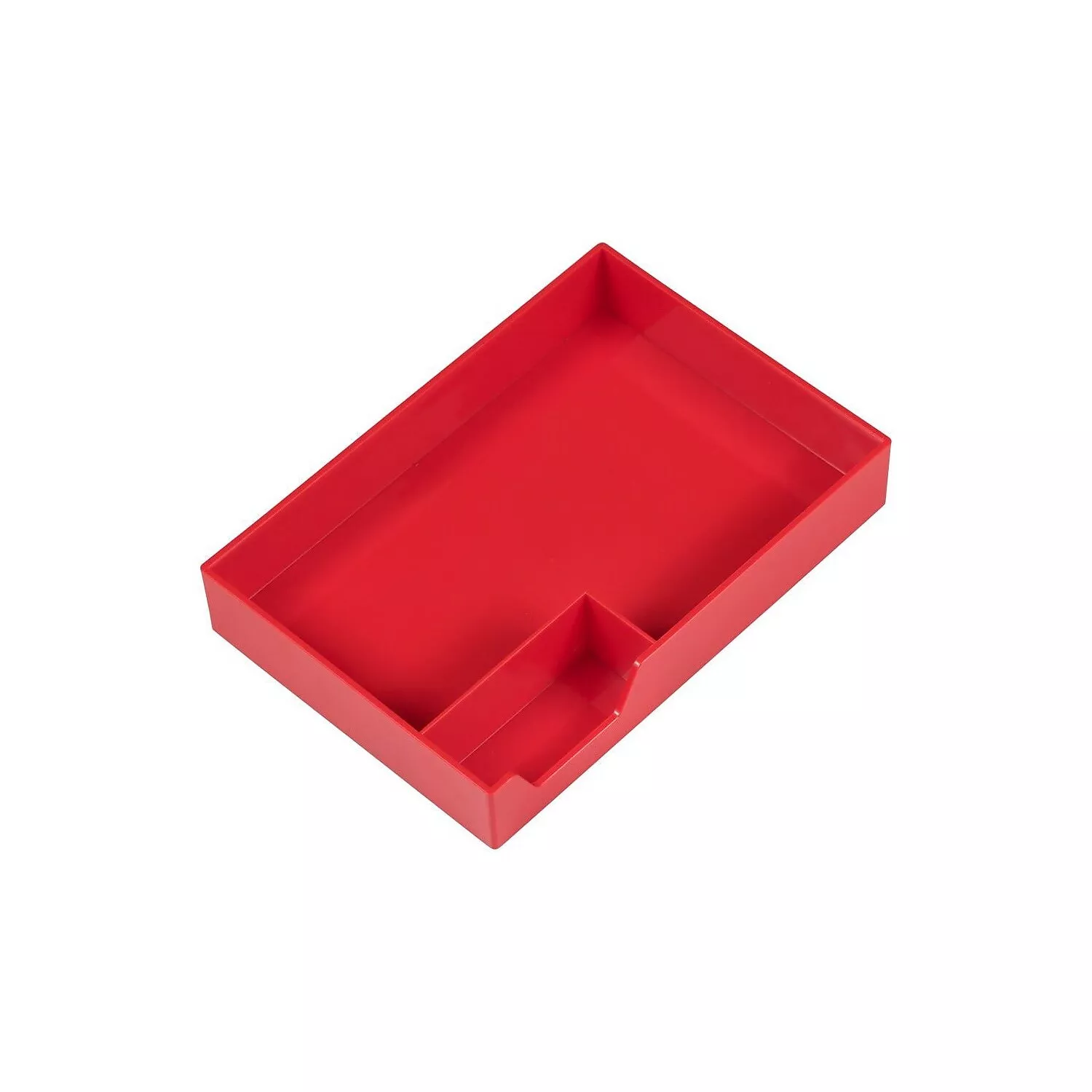JAM Paper Half Desk Stackable Front Loading Letter Tray Red Plastic ...