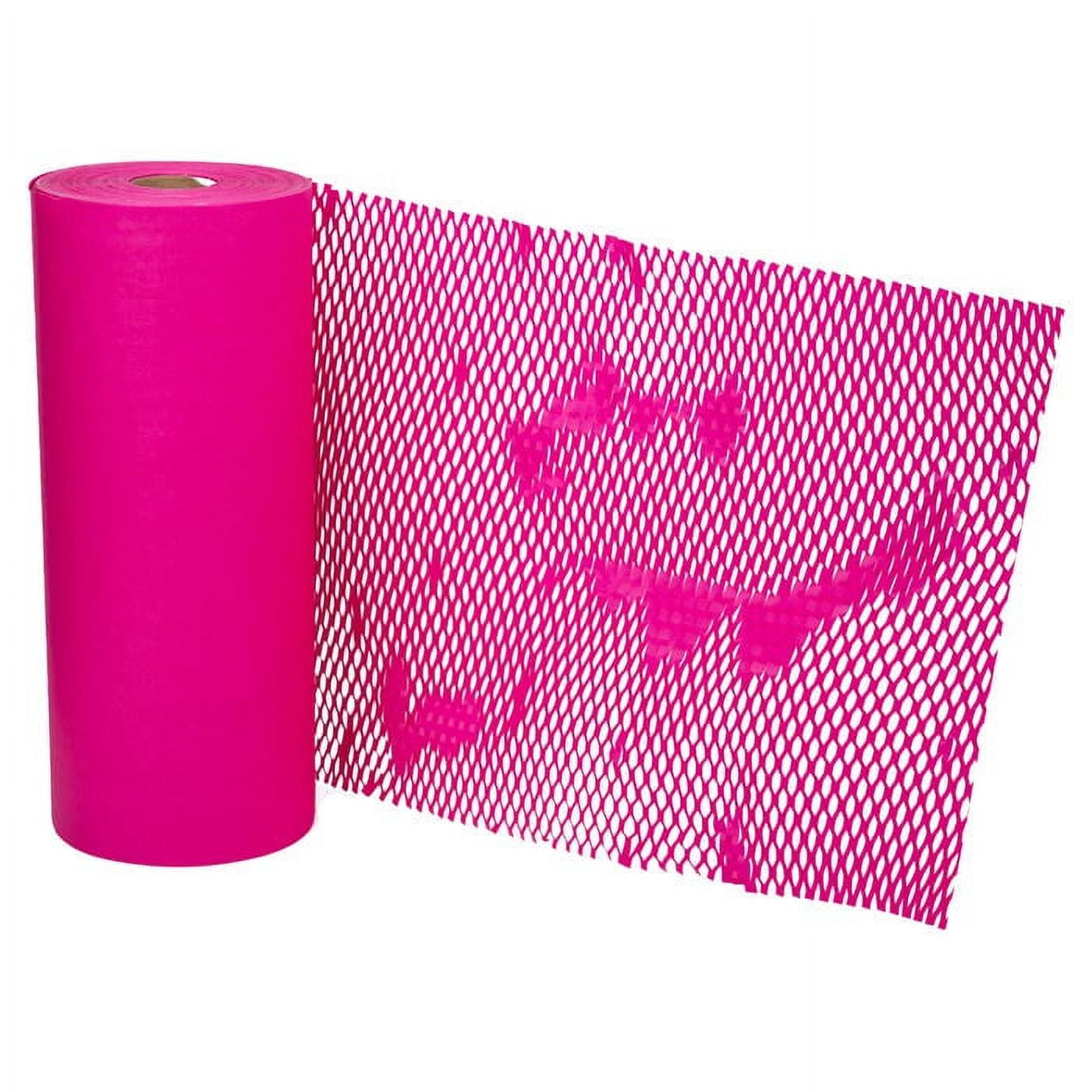 JAM Paper Honeycomb Packing Paper Roll, 322.5 sq ft, 80 GSM, Fuchsia ...