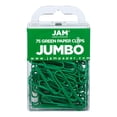 JAM Paper Jumbo Paper Clips, Green, 75/Pack, Large - Walmart.com
