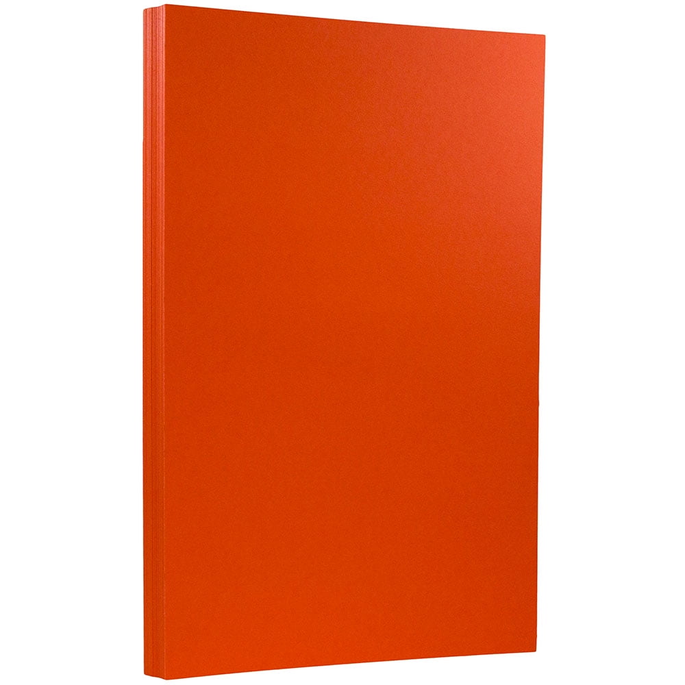 JAM Paper Legal Cardstock, 8 1/2 x 14, 50 per Pack, 65lb Orange ...