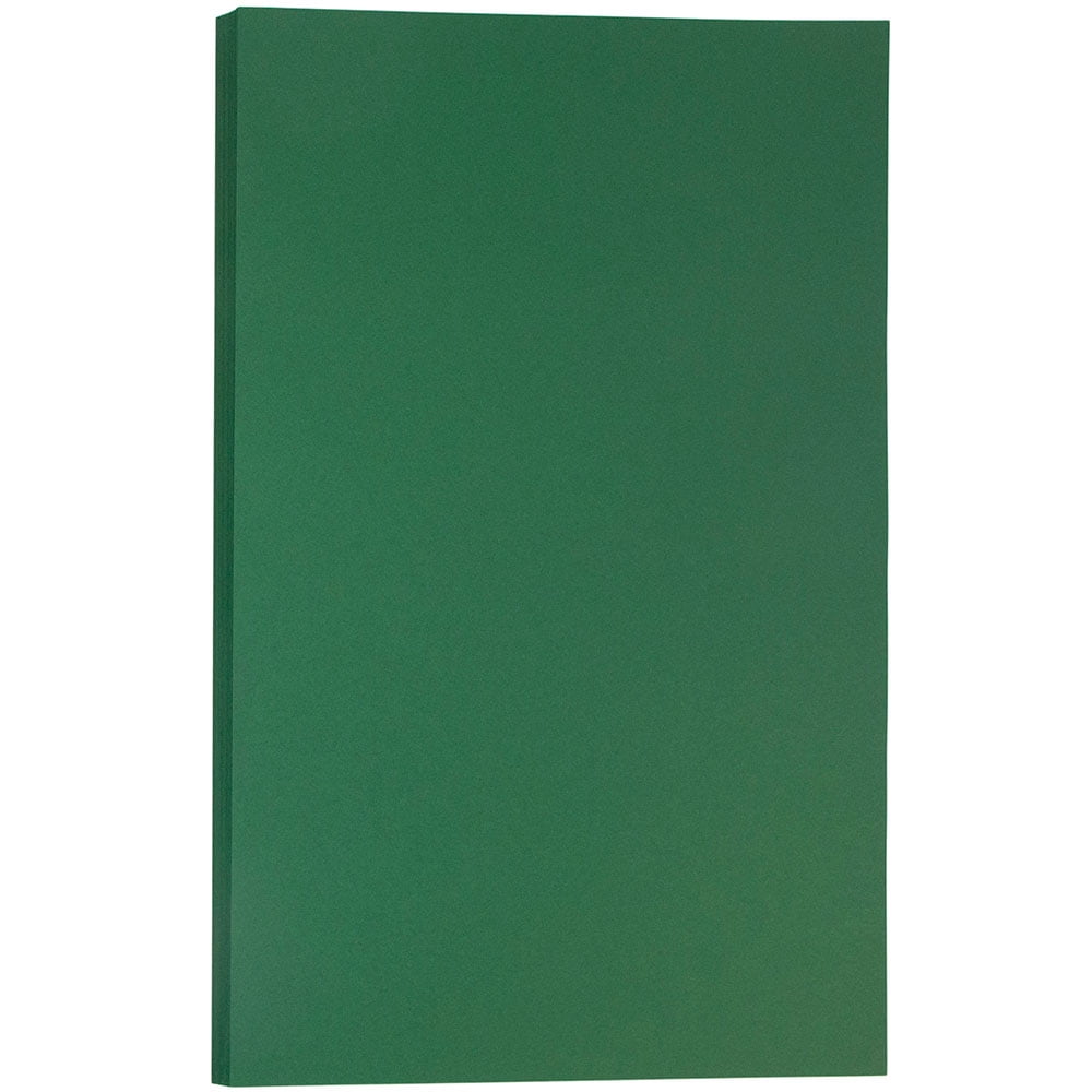 JAM Paper Legal Cardstock, 8 1/2 x 14, 80lb Dark Green, 50 per Pack ...
