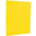 JAM Paper Letter Cardstock, 8 1/2 x 11, 65lb Yellow, 50 per Pack ...