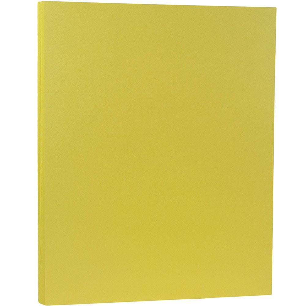 JAM Paper Matte 28lb Paper, 8.5 x 11, Chartreuse, 50 Sheets/Pack ...