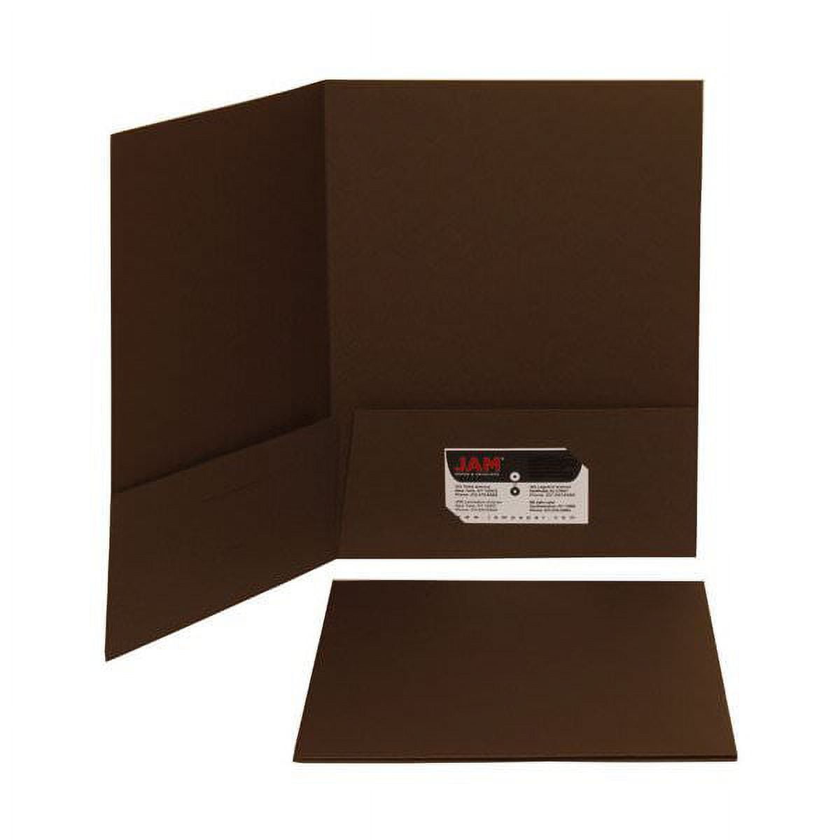 JAM Paper Matte Cardstock Presentation Folder, 9 x 12, Dark Purple ...