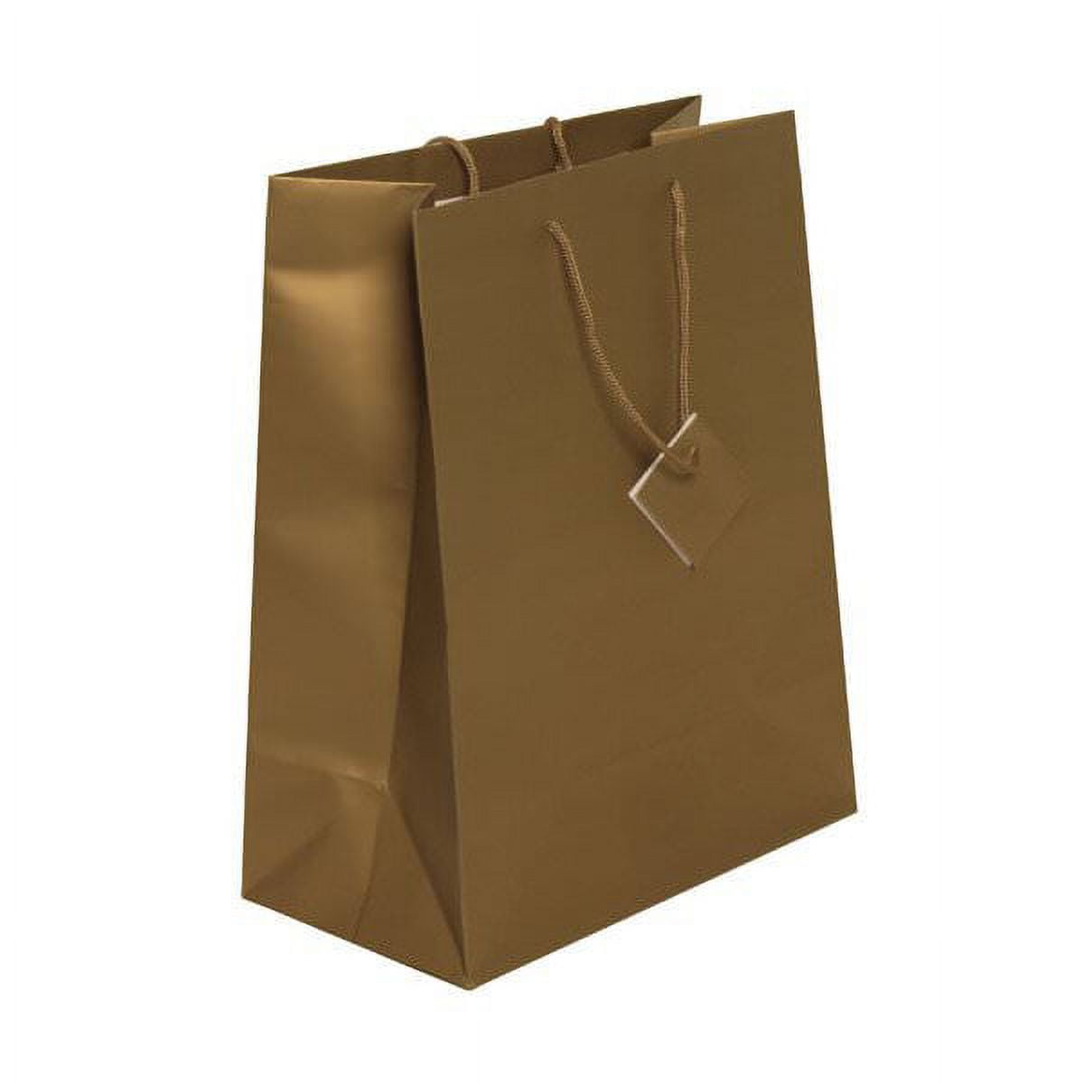 JAM Paper Matte Gift Bags, 10 x 13 x 5, Gold, 100/Pack, Large - Walmart.com