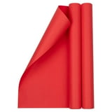 JAM Paper Matte Wrapping Paper, 52.6 Sq ft Total, Matte Red, 2 Pack ...