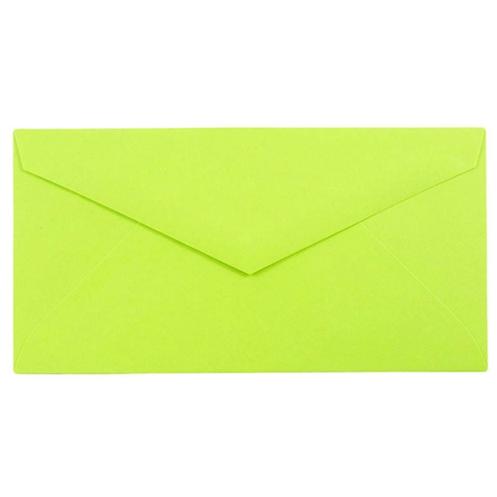 JAM Paper Monarch Envelopes, 3 7/8 x 7 1/2, Lime Green, 25 per Pack ...