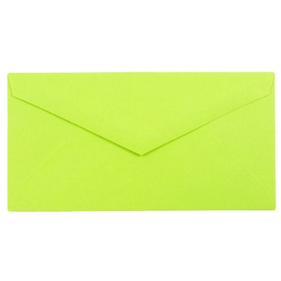JAM Paper Monarch Envelopes, 3 7/8 x 7 1/2, Lime Green, 50 per Pack ...