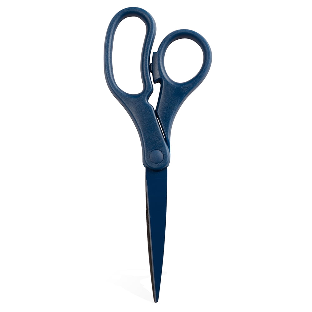 JAM Paper Multi-Purpose Precision Scissors, 8 inch, Navy Blue, 1/Pack ...