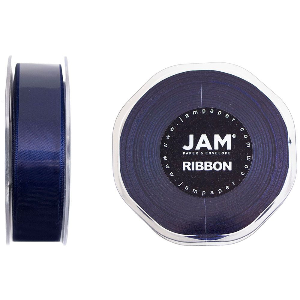 JAM Paper Navy Blue Ribbon, 7/8in x 25yd, 1/Pack - Walmart.com