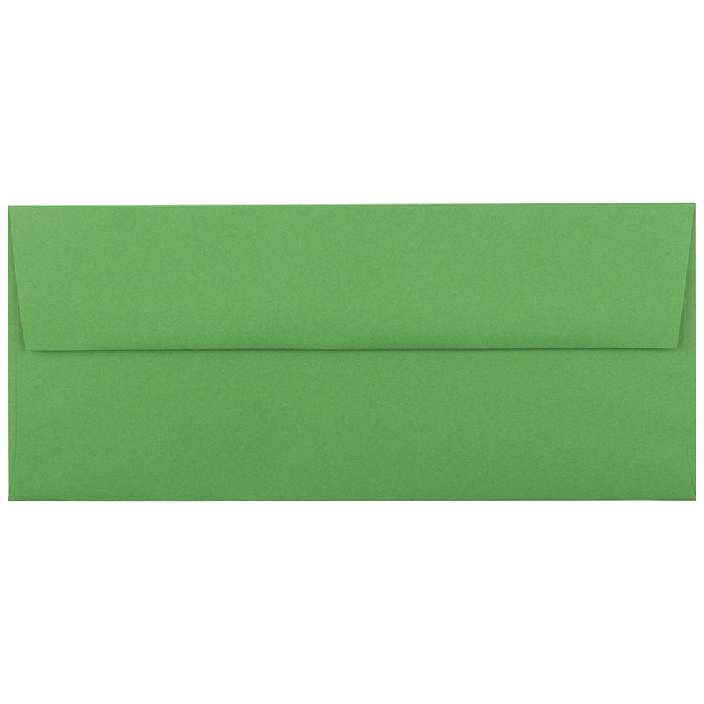 JAM Paper No. 10 Envelopes, 4 1/8 in x 9 1/2 in, Green, 25/Pack ...