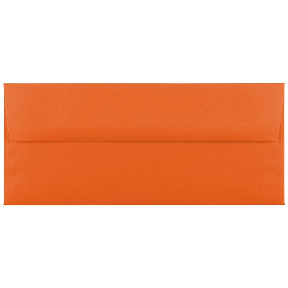 Orange No. 10 Envelopes, 4 1/8 x 9 1/2, 1000/Carton - Walmart Business ...