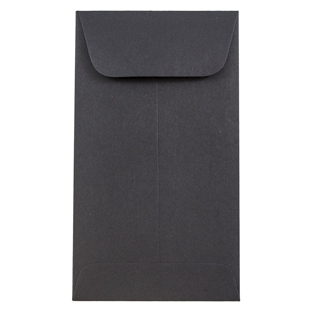 JAM Paper No. 5.5 Coin Envelopes, 3 1/8 x 5 1/2, Black, 1000/Carton ...