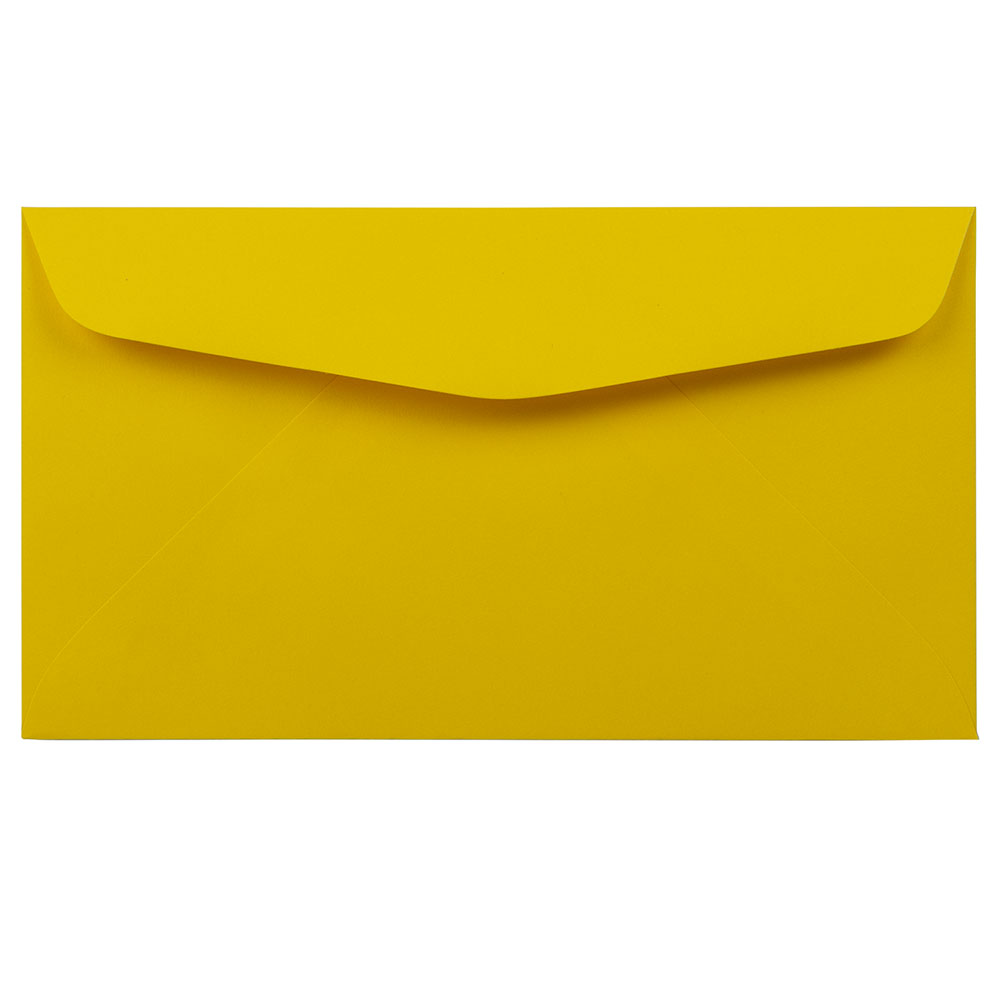 JAM Paper No 6 3 4 Envelopes 3 5 8 X 6 1 2 Sun Yellow 250 Pack