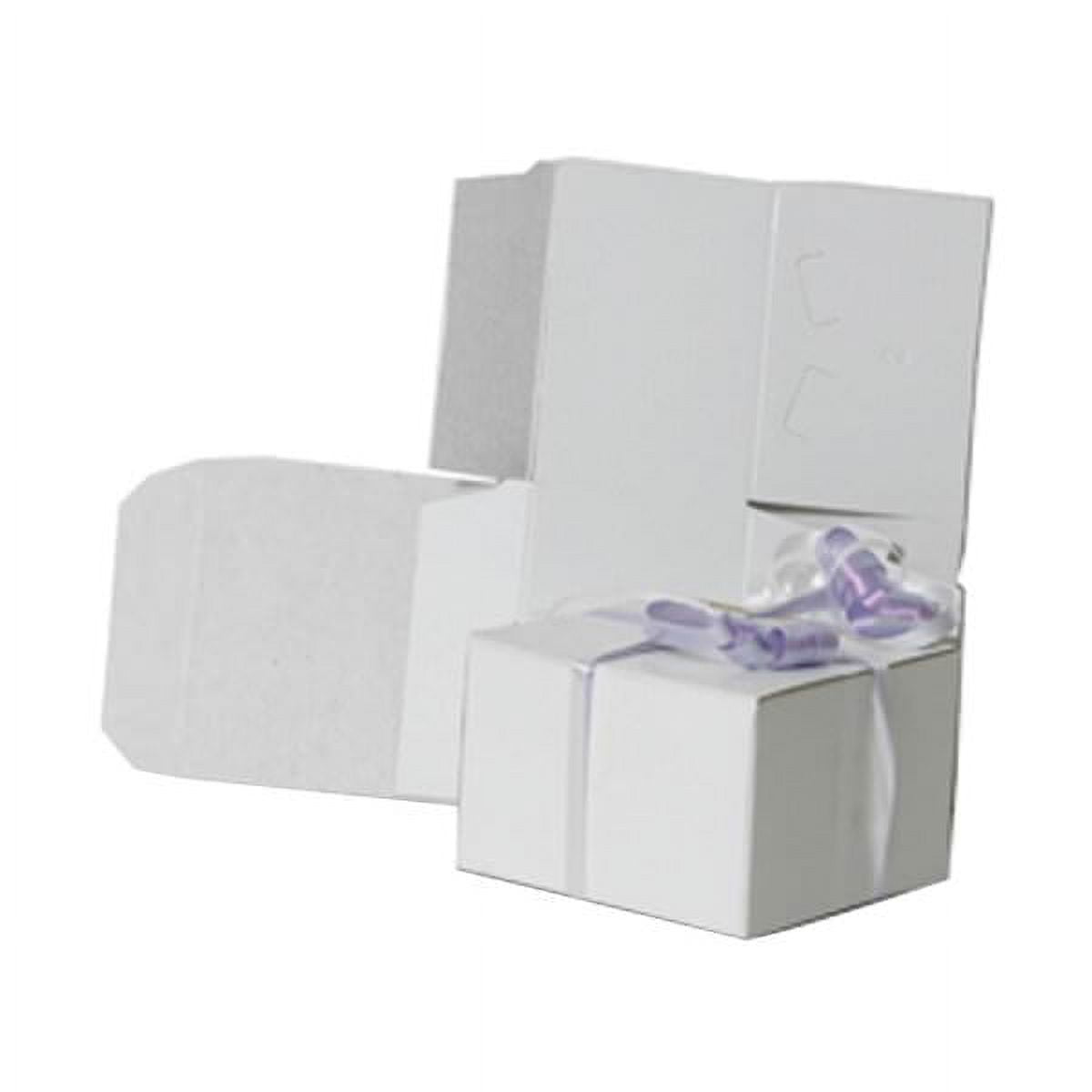 JAM Paper Open Lid Gift Box, 3 x 3 x 2, White, 1/Pack - Walmart ...