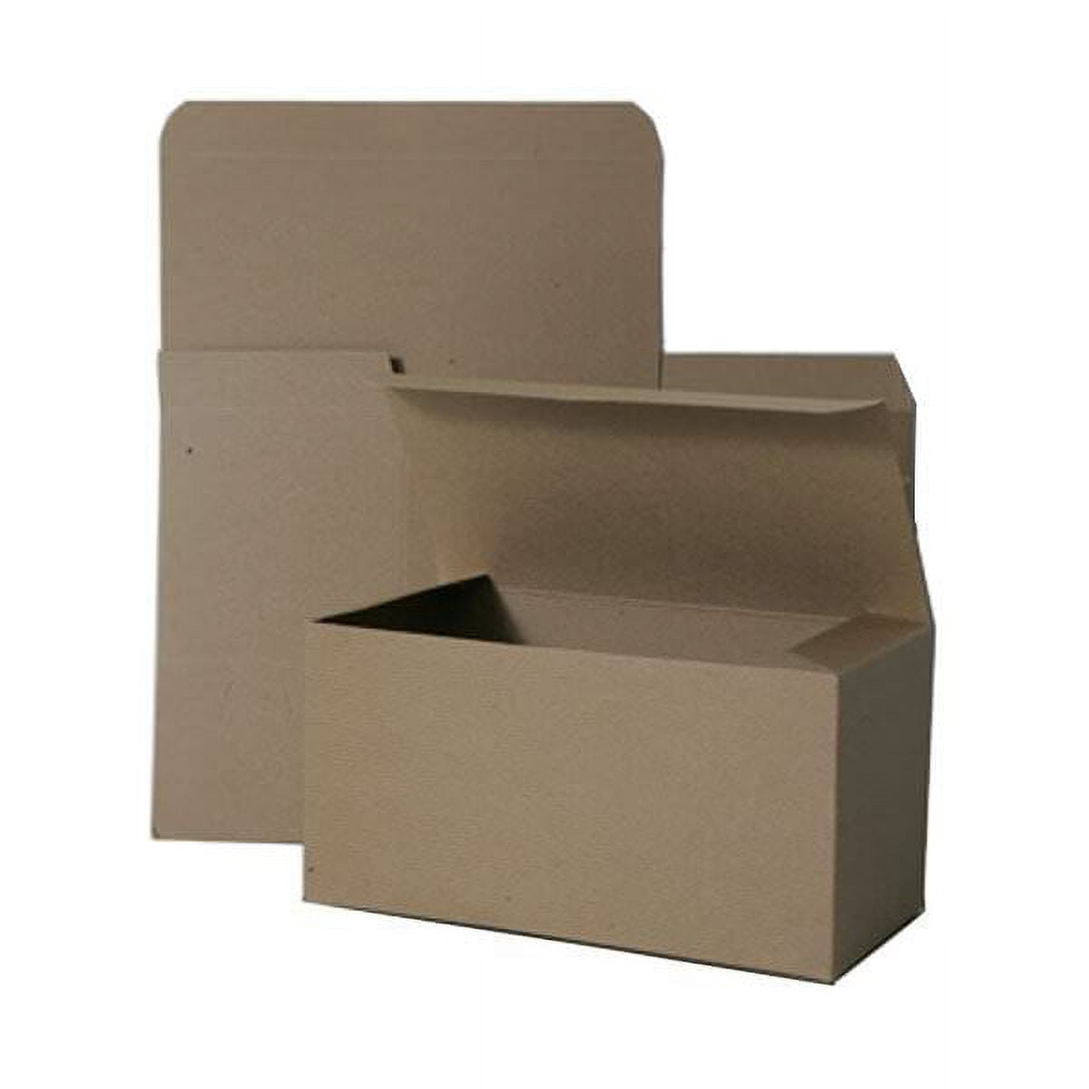 JAM Paper Open Lid Gift Box, 9x4.5x4.5, 1/Pack, Kraft Recycled ...