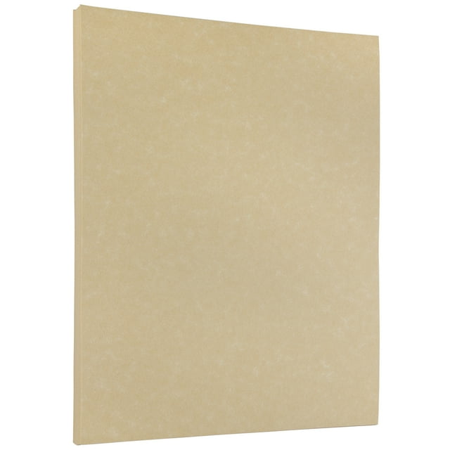 JAM Paper Parchment 24lb Paper, 8.5 x 11, Natural Recycled, 50 per Pack ...