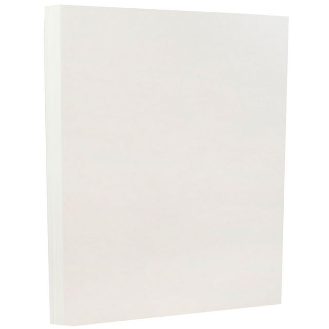 JAM Paper Parchment Paper, 8.5x11, 100 per Pack, 24lb White Recycled ...