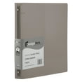 JAM Paper Plastic 1in Binders, 3 Metal Rings, Smoke Gray, 1/Pack ...
