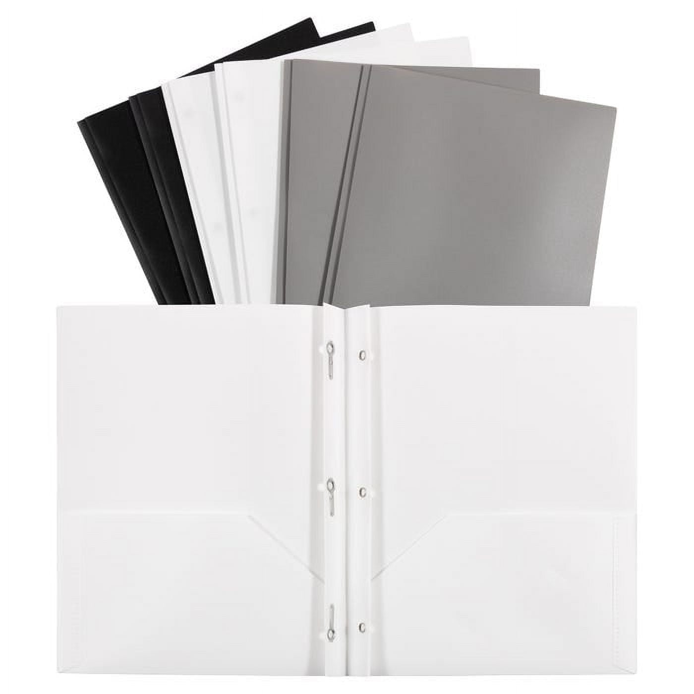 JAM Paper Plastic 2 Pocket School POP Folders with Metal Prongs ...