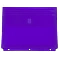 JAM Paper Plastic 3 Hole Punch Binder Envelopes, Hook & Loop Closure ...