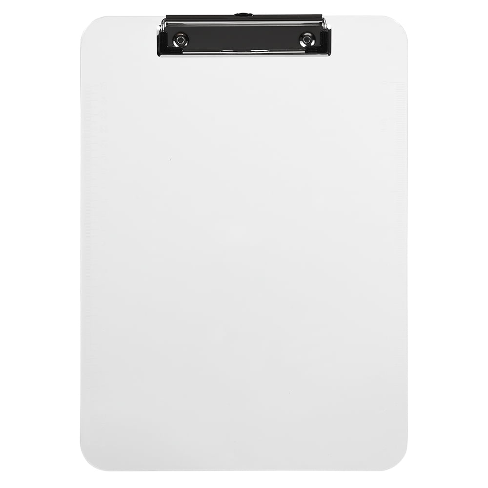 JAM Paper Plastic Clip Board, Clear Clipboard, 1/Pack, 9 x 12.5 ...