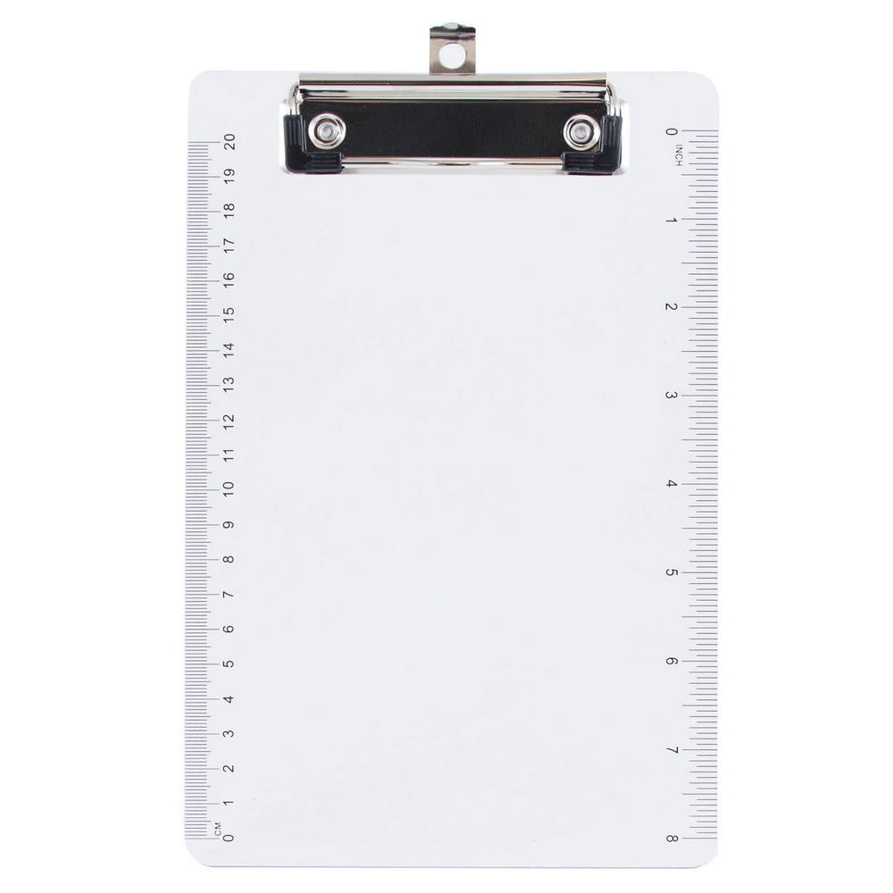JAM Paper Plastic Clip Board, Clear Clipboard, 1/Pack, Small, 6 x 9 ...