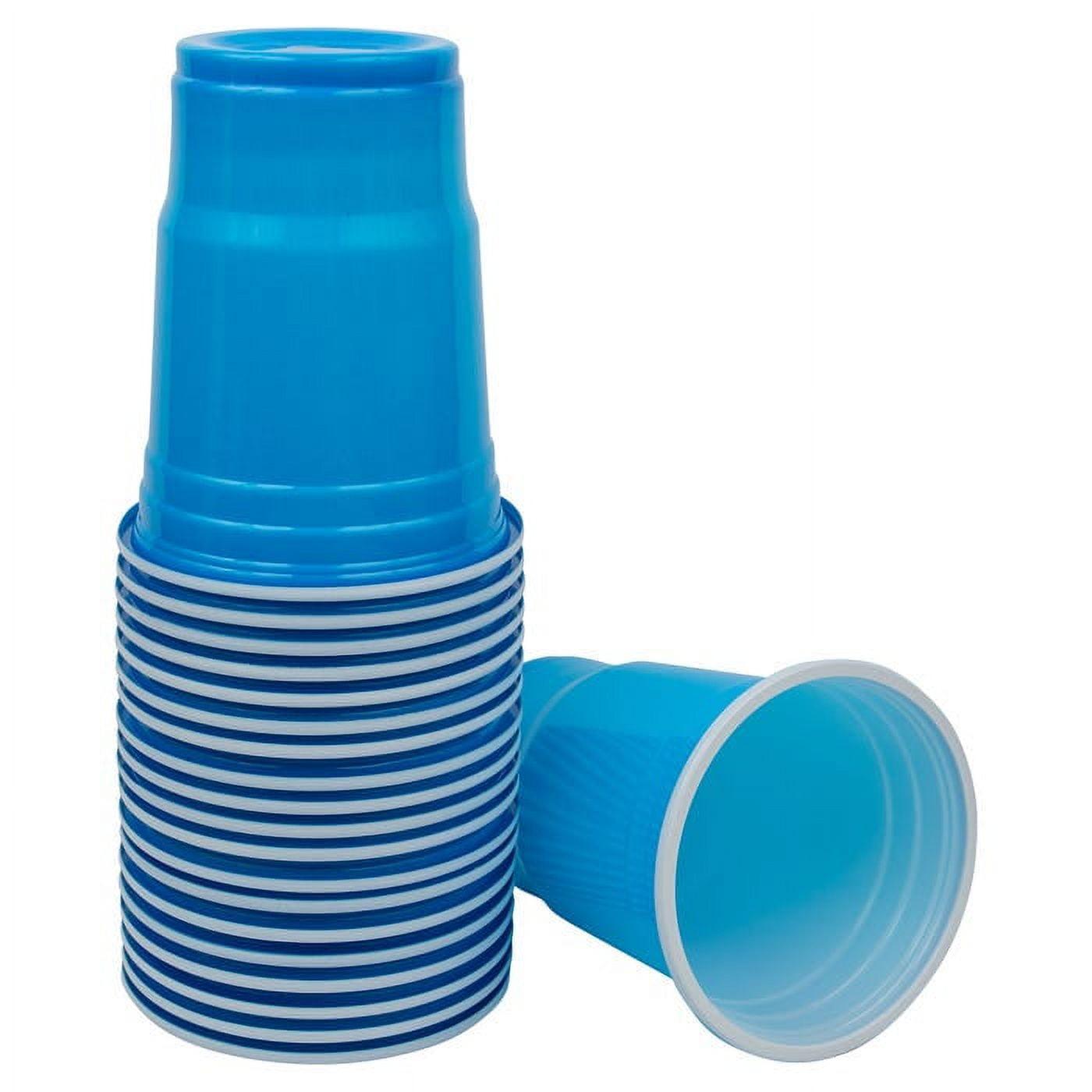 JAM Paper Plastic Cups, 12 oz, Sea Blue, 20/Pack - Walmart.com
