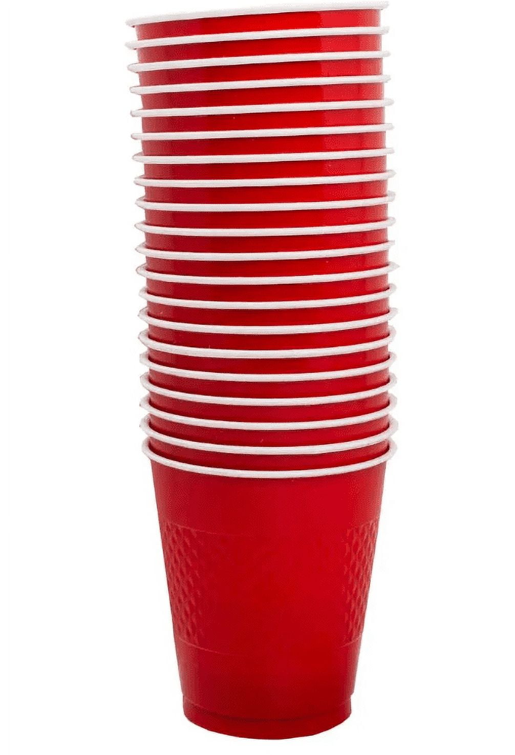 JAM Paper Plastic Cups, 16 oz, Red, 20/Pack - Walmart.com