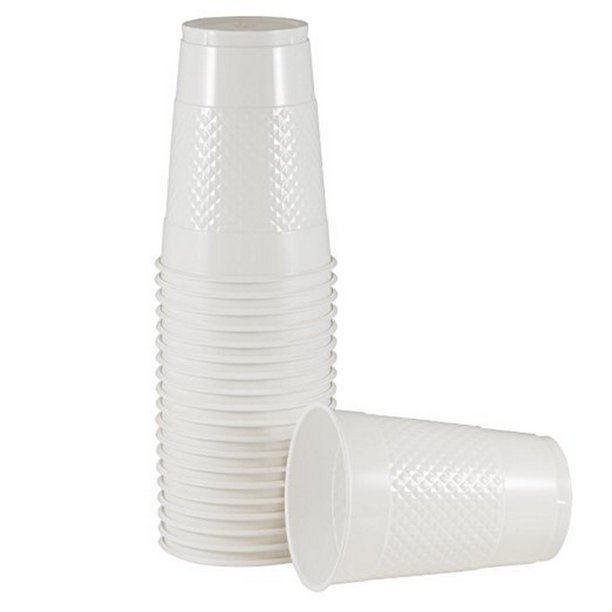 JAM Paper Plastic Cups, 16 oz, White, 20/Pack - Walmart.com