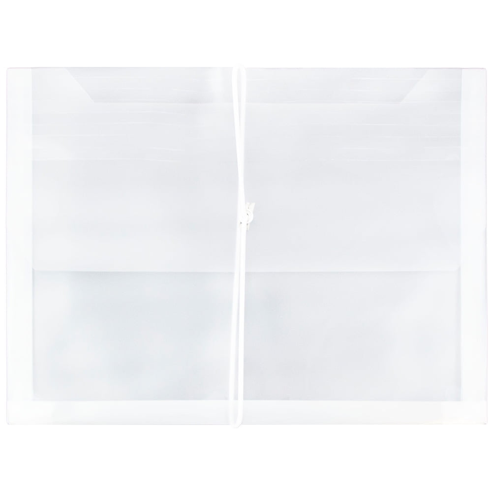 JAM Paper Plastic Elastic Envelope, 9.8x13x2.6, 1/Pack, Clear, 2 5/8 ...