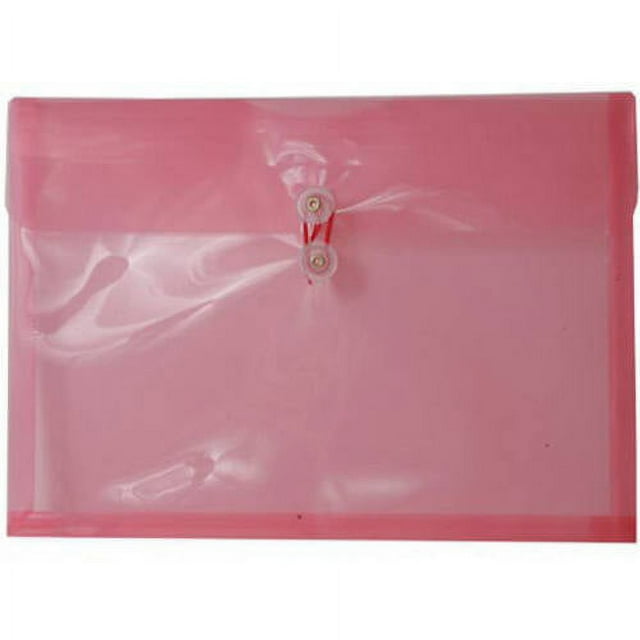 JAM Paper Plastic Envelope with Button and String Tie Closure, Legal ...