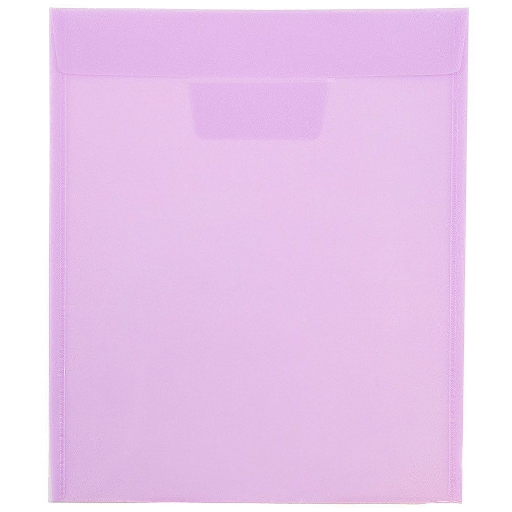 JAM Paper Plastic Envelope with Tuck Flap Closure, Letter Open End, 9 7 ...